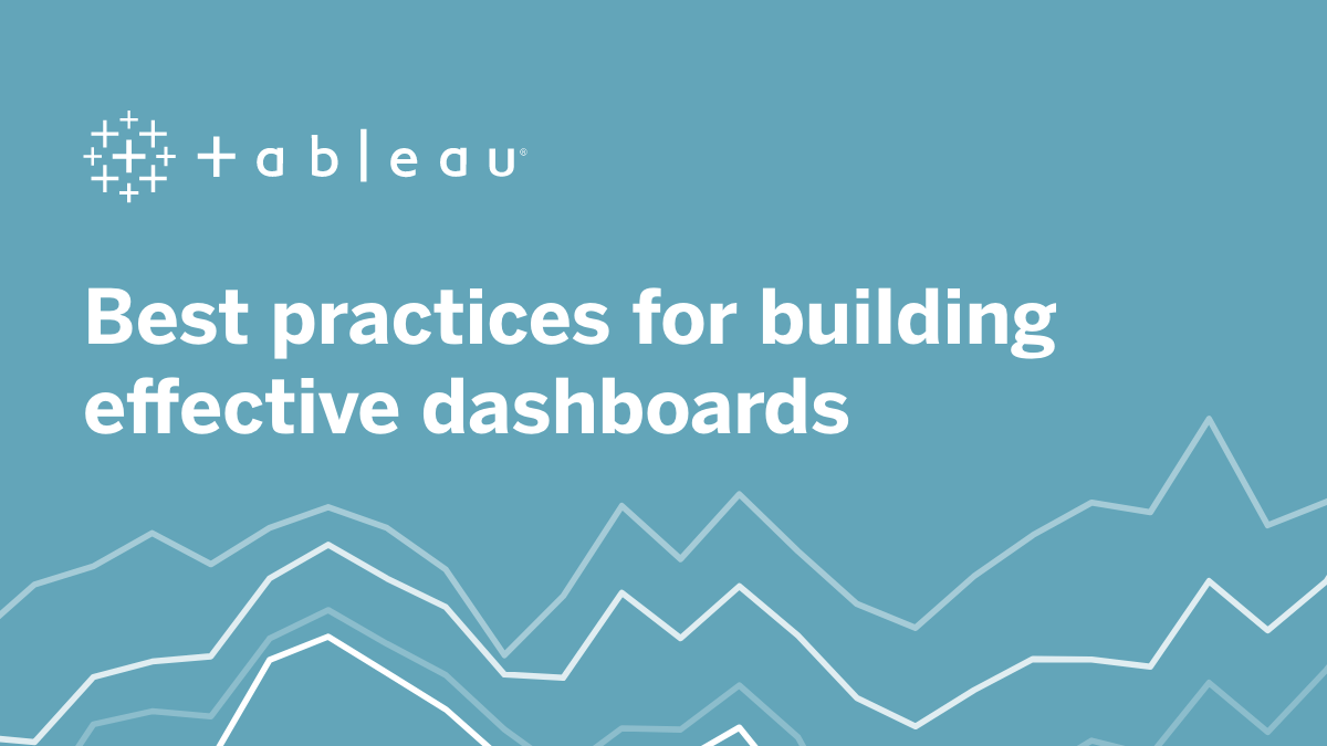 効果的なダッシュボードを作成するためのベストプラクティス